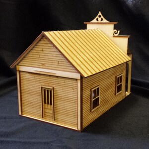 O Scale Store House Warehouse Saloon Kit Model Railroad Train Building ...