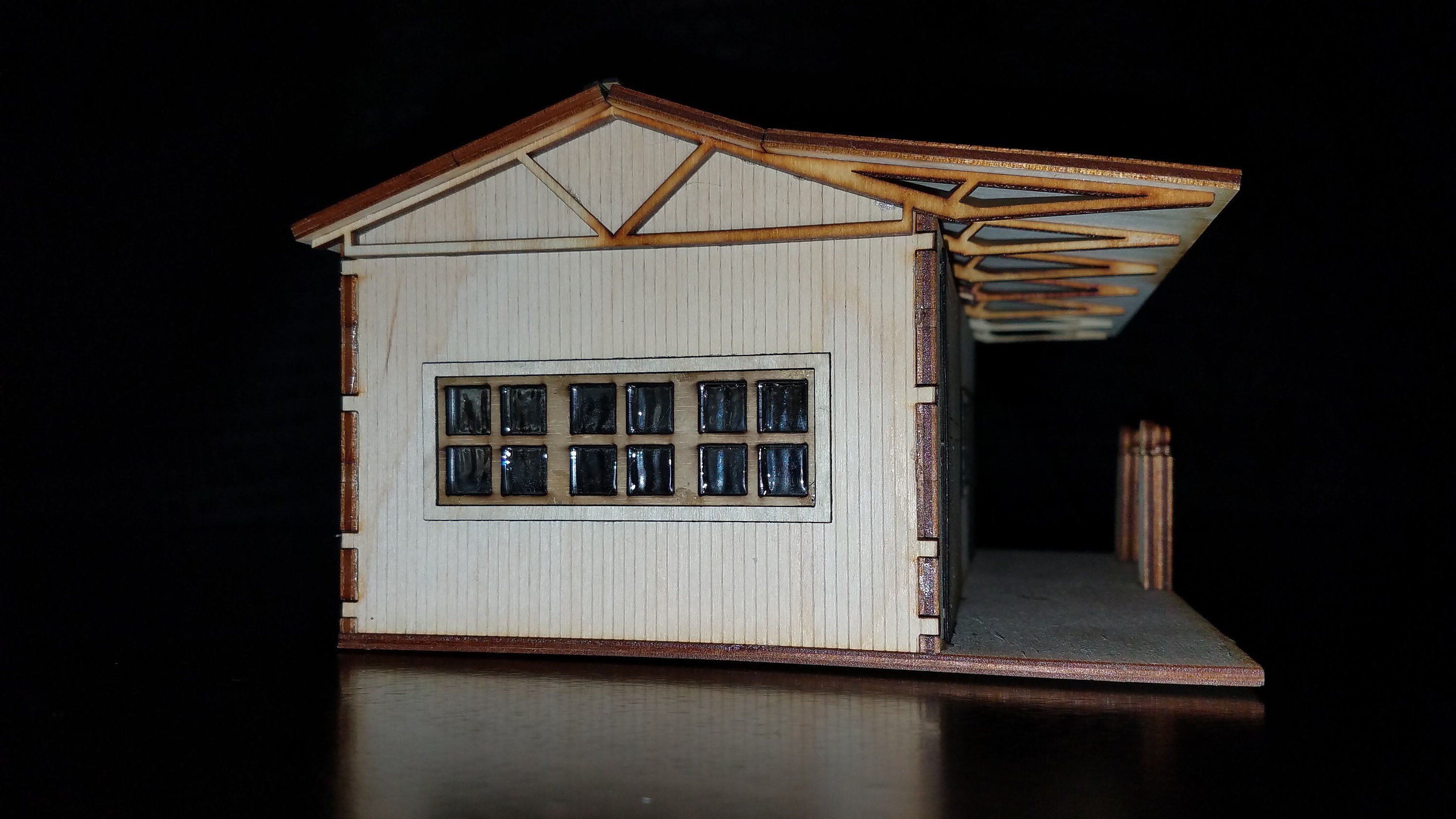 O Scale Gas Station Kit Model Railroad Train Building | Etsy