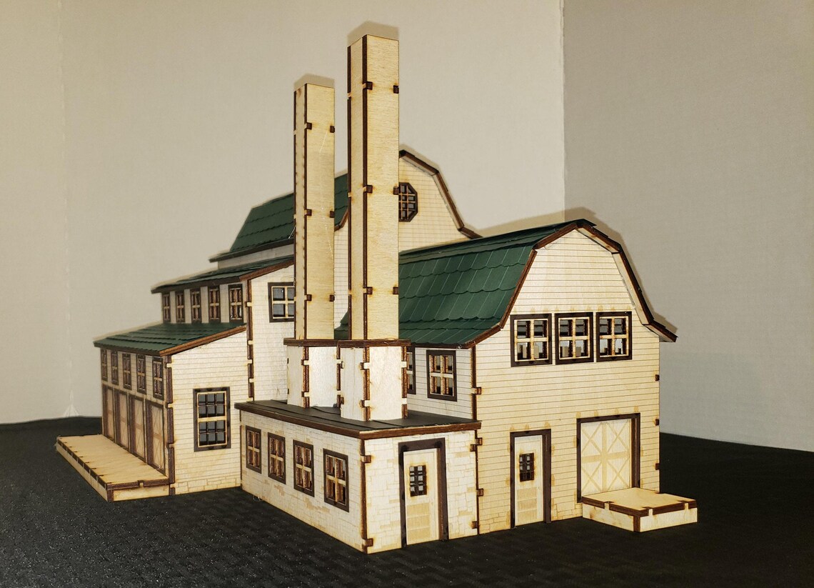 O Scale Warehouse Factory Kit Model Railroad Train Building - Etsy