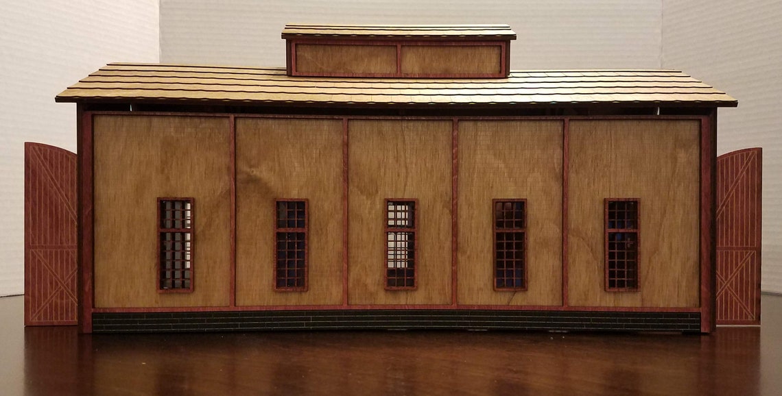 O Scale Single Stall Engine House Model Railroad Train Kit - Etsy