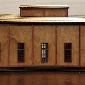 O Scale Single Stall Engine House - Model Railroad Train Kit - Etsy