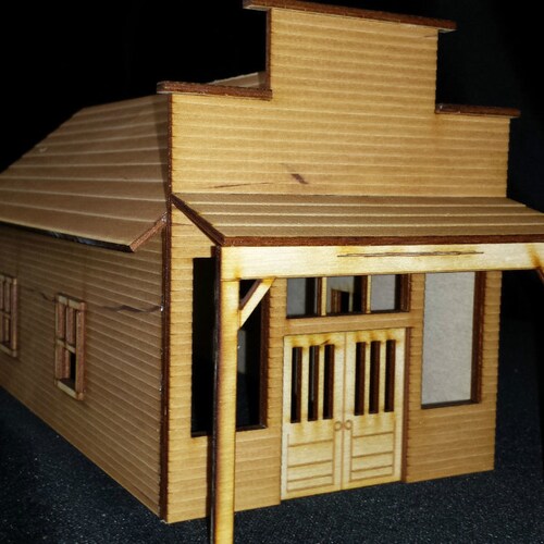 O Scale Gas Station Kit Model Railroad Train Building On30 - Etsy