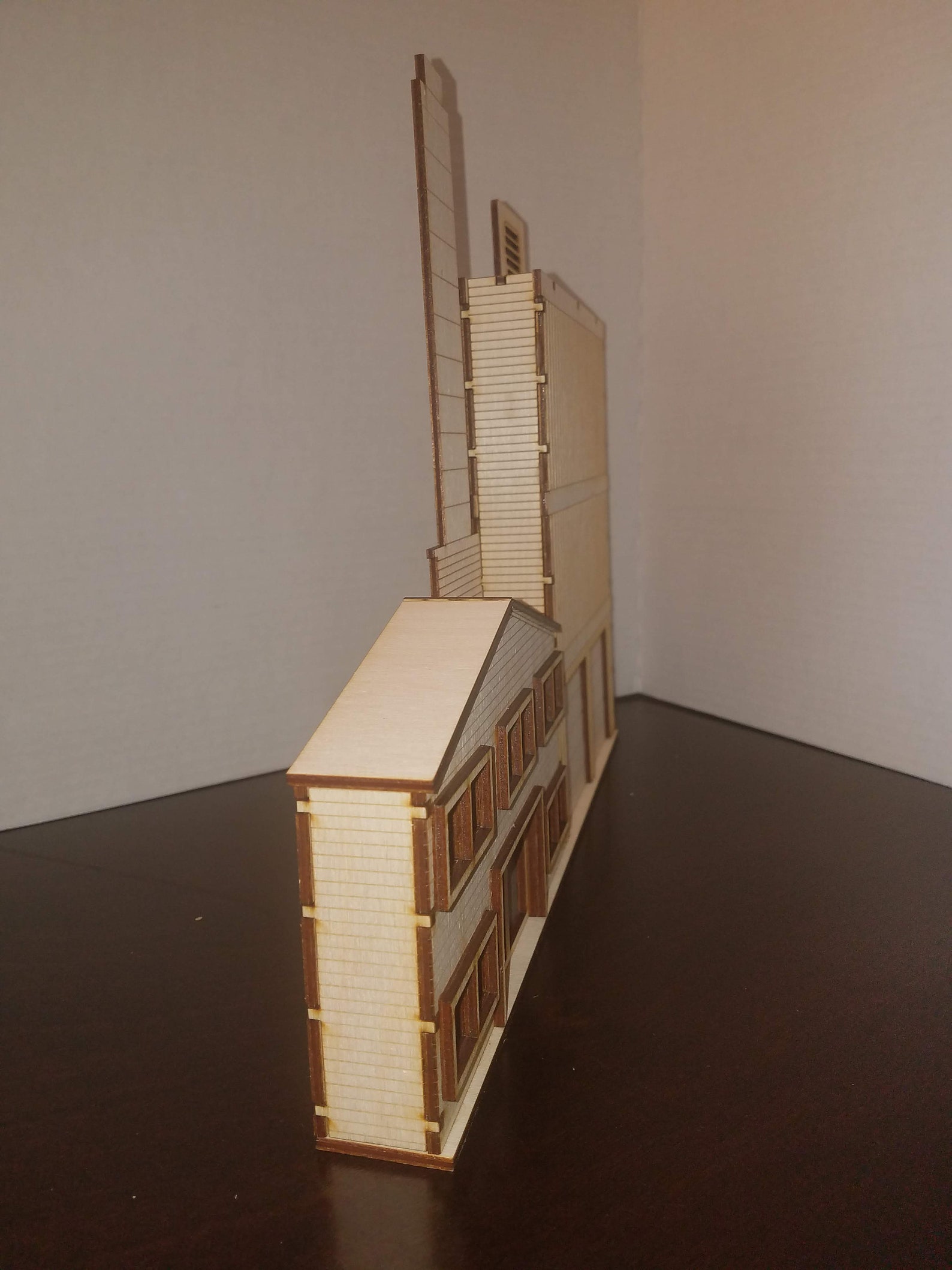 O Scale Warehouse Power Plant Factory Flat Kit Model Railroad Train ...