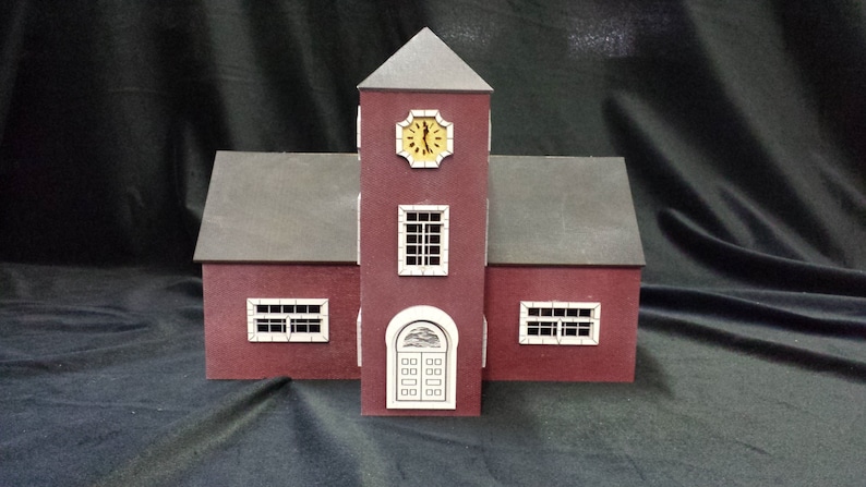 O Scale Court House Kit Model Railroad Train Building On30 - Etsy