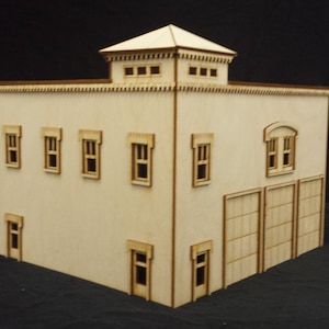 O Scale 3 Bay Fire Engine House Kit Model Railroad Train Building On30 ...