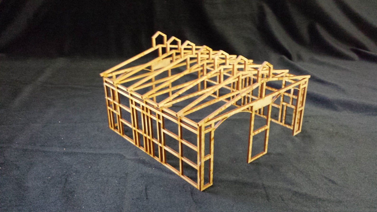 O Scale 2 Bay Engine House Kit Model Railroad Train Building On30 Scale ...