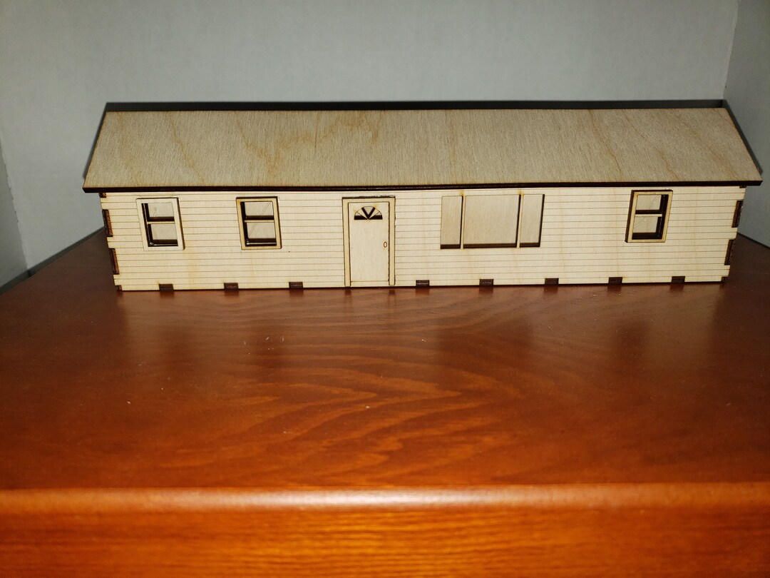 O Scale House Flat - Model Railroad Train Kit Building - Etsy