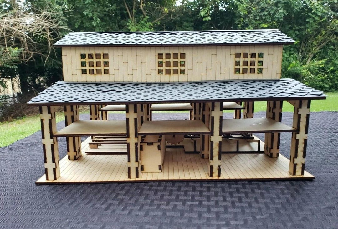 O Scale Sawmill - Model Railroad Train Kit Building - Etsy