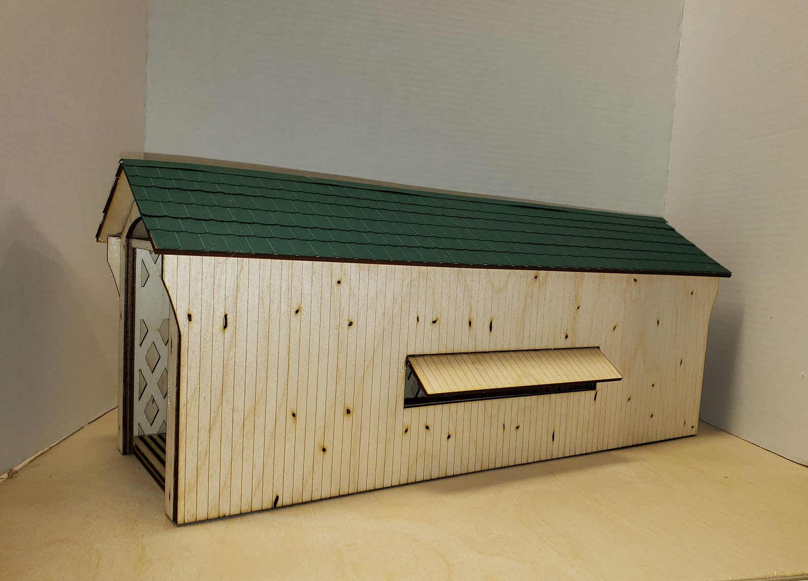 O Scale Covered Bridge - Model Railroad Train Kit Building - Etsy