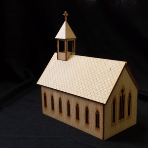O Scale Church Kit Model Railroad Train Building On30 Scale - Etsy