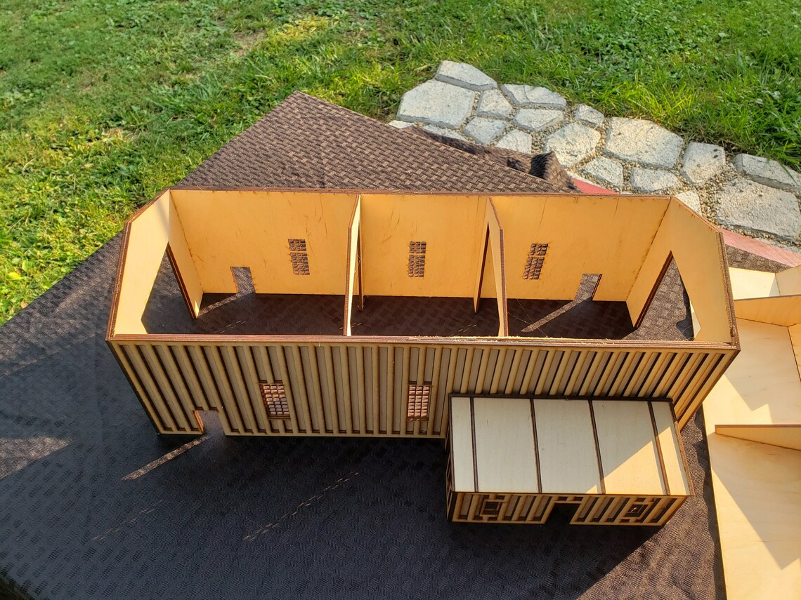 O Scale Engine House Model Railroad Train Kit Building | Etsy