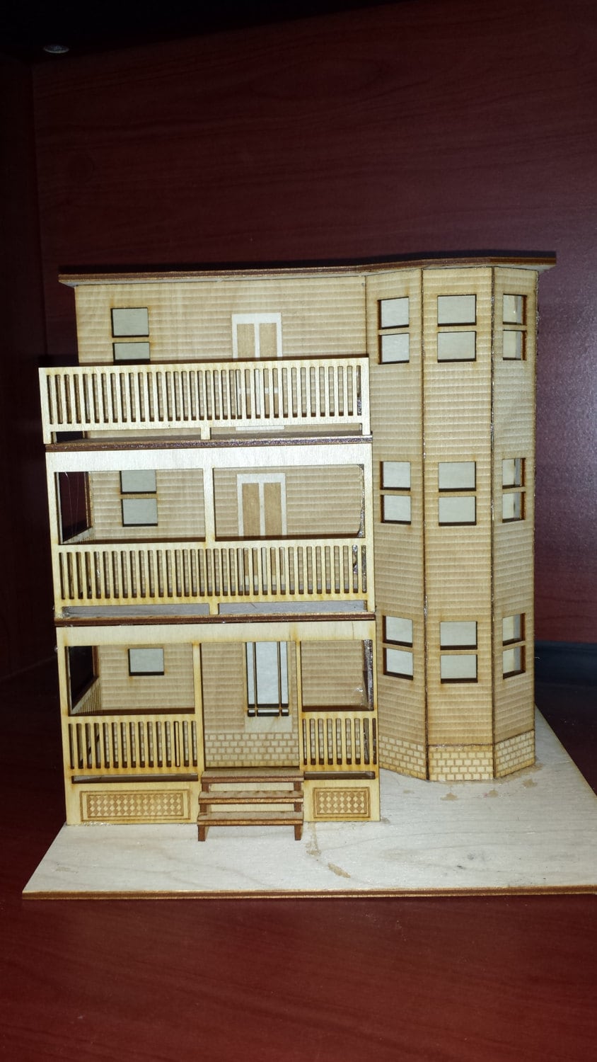 O Scale Boston Triple Decker House Kit Model Railroad Train | Etsy