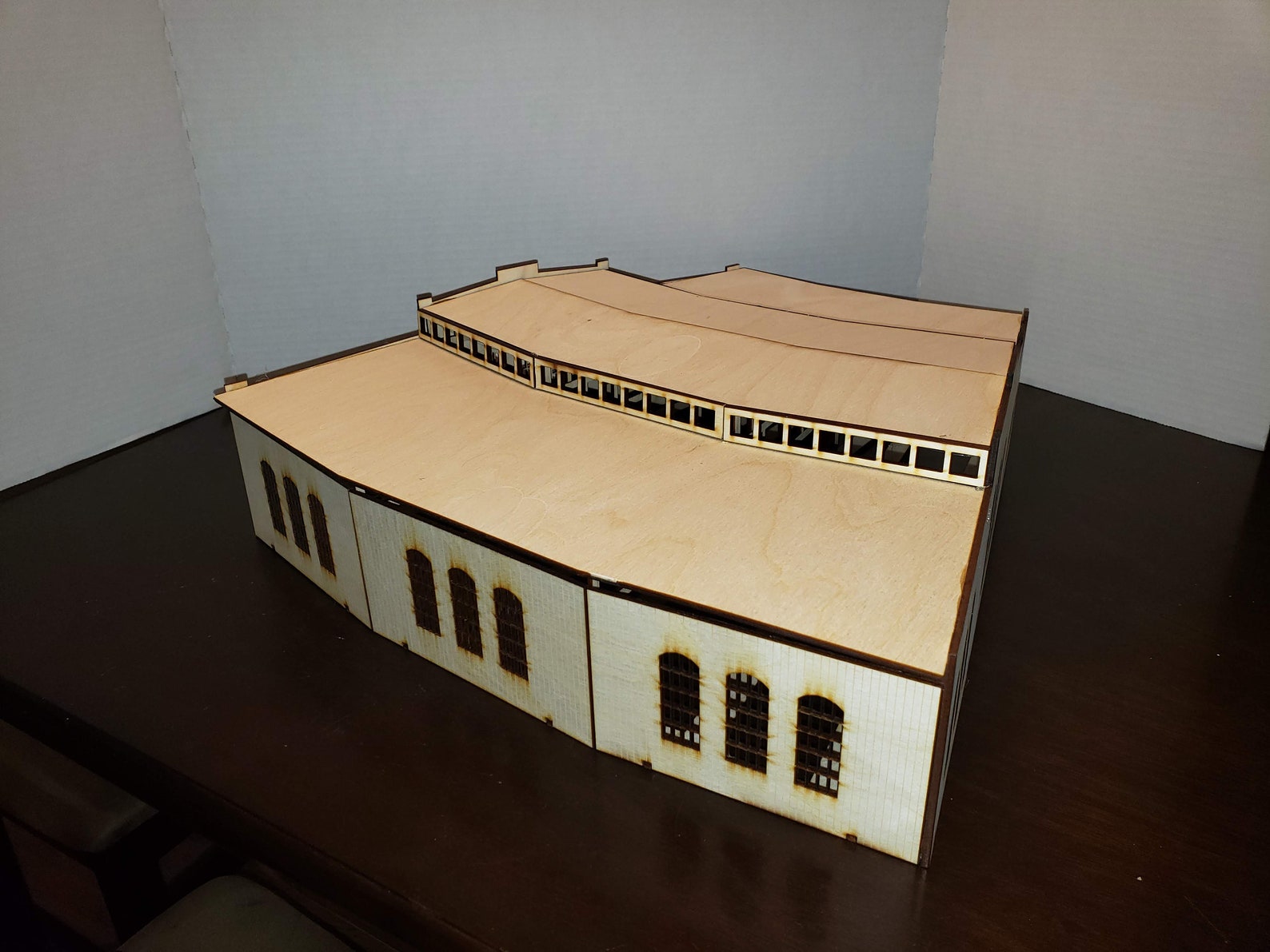 HO Scale 3 Stall Engine Roundhouse Kit Model Railroad Train Building - Etsy