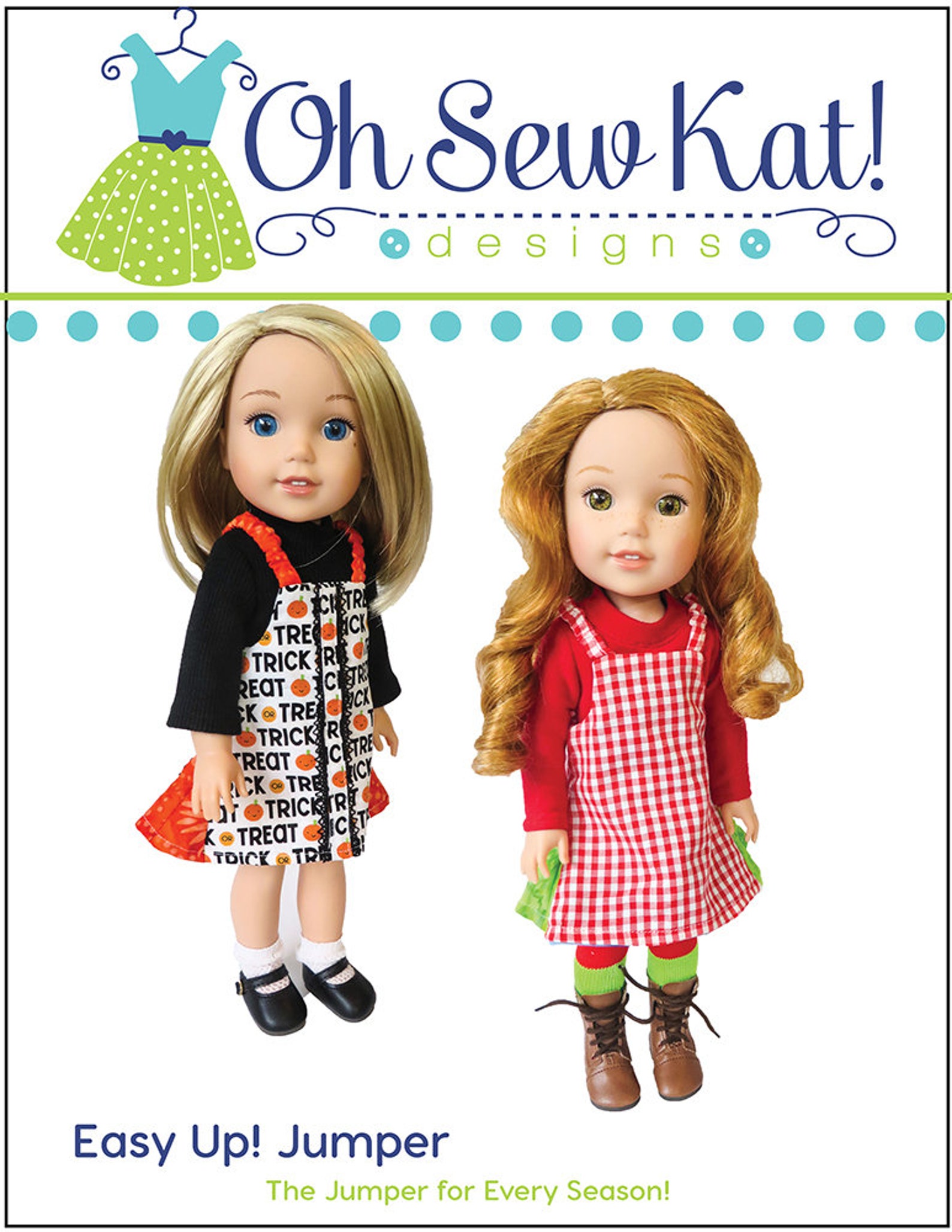 Wellie Wishers Doll Clothes Sewing Pattern, for 14 Inch Doll Like ...
