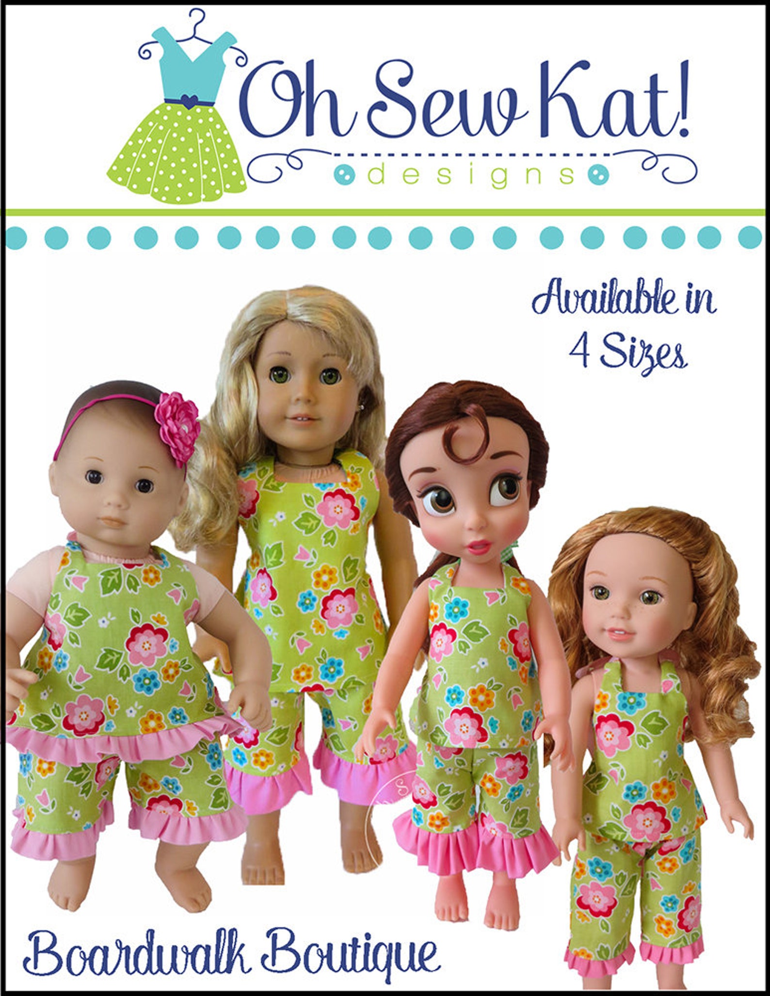 Bitty Baby Doll Clothes Printable Sewing Pattern - 15 Inch Baby ...