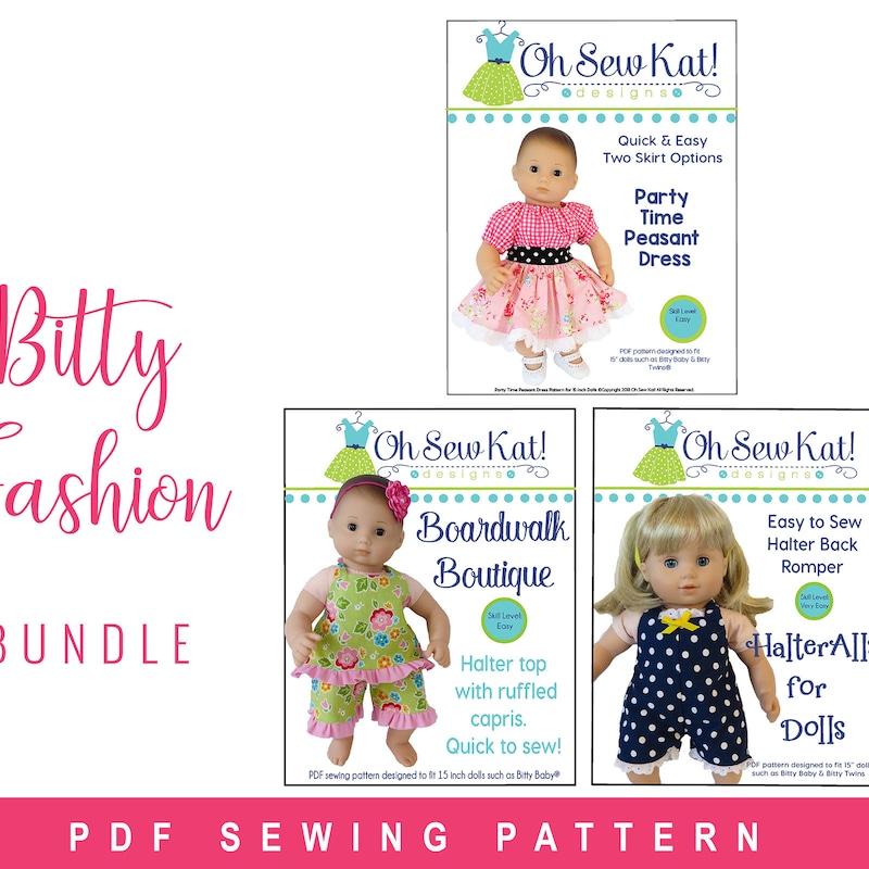 Bitty Baby Doll Clothes Pattern - Etsy