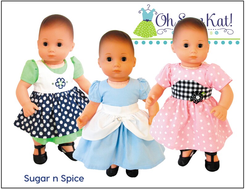 Doll Clothes Sewing Pattern for 15 Inch Baby Doll Clothes Princess ...