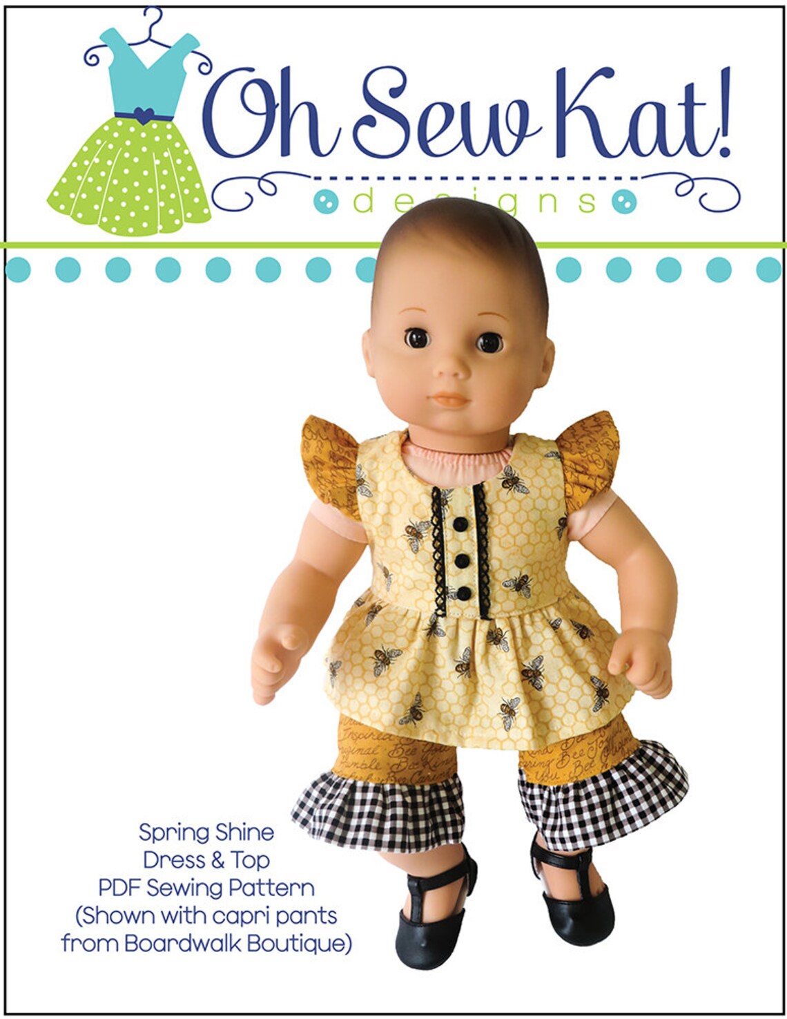 Doll Clothes Sewing Pattern for 15 inch baby doll clothes | Etsy