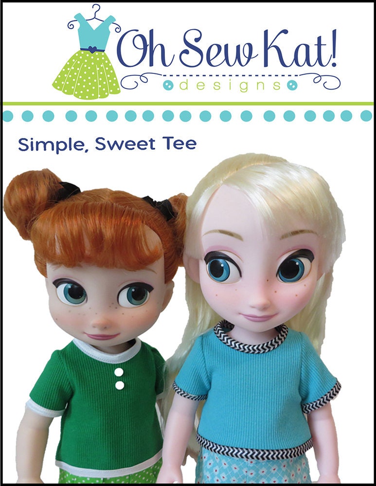 Animator Doll Clothes Sewing Pattern to Fit 16 Inch Princess Dolls ...