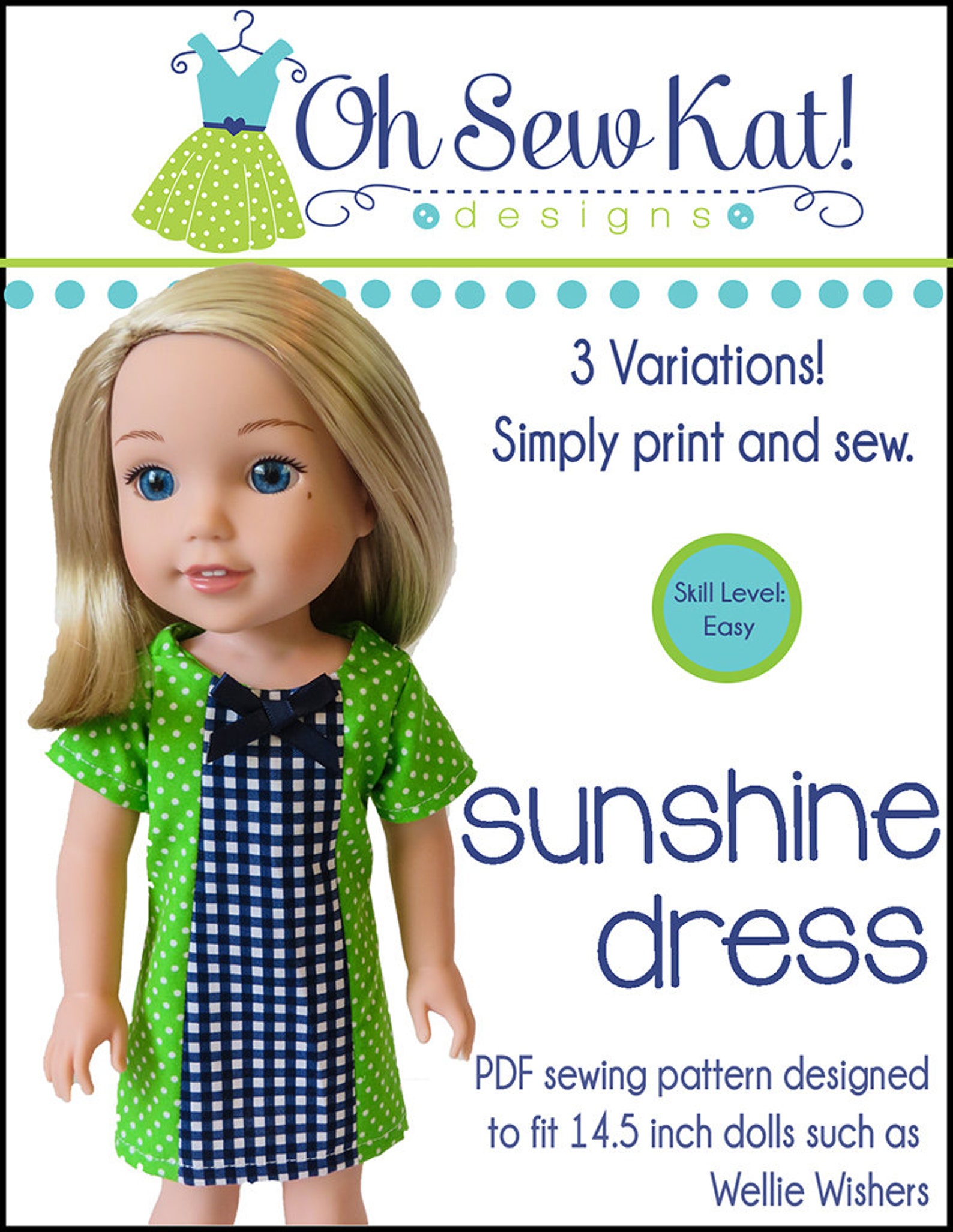 Doll Clothes Pattern PDF Bundle of 3 Sewing Patterns for 14.5 - Etsy