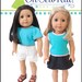 Doll Tee Shirt Sewing Pattern for 18 Inch Doll Clothes Simple Sweet Tee ...