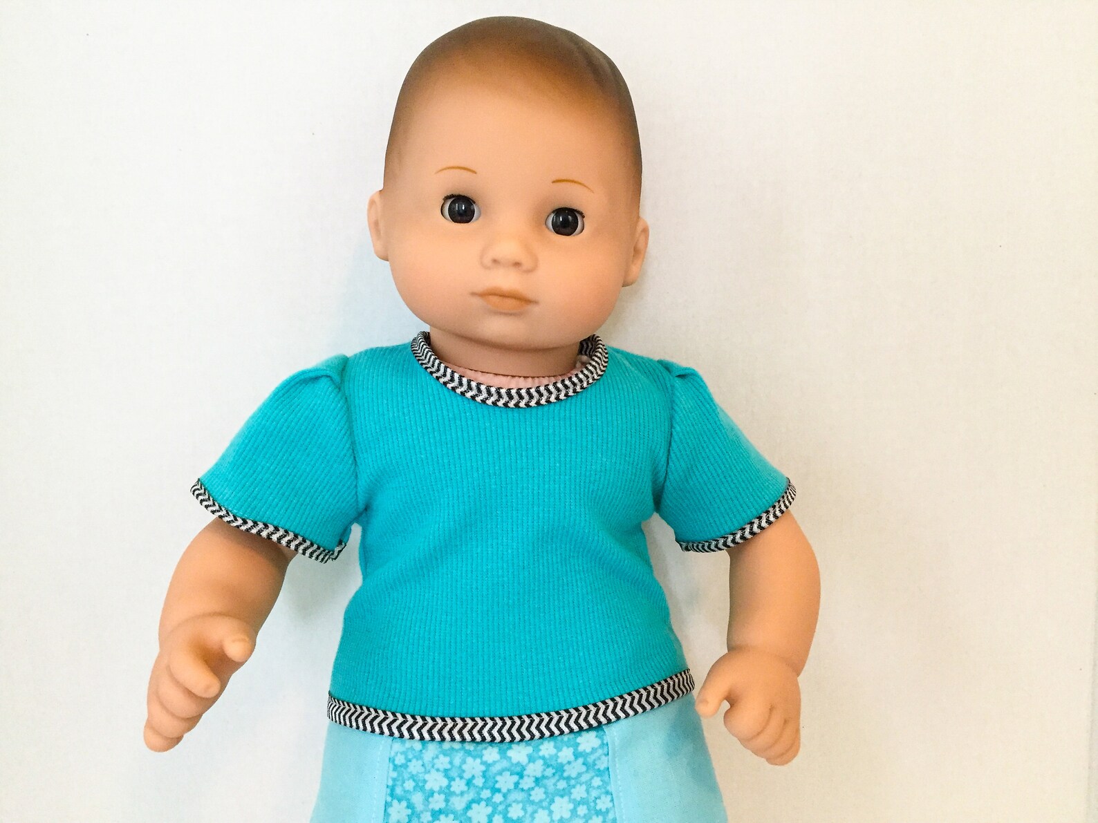 Baby Doll Tee Shirt Sewing Pattern for 15 Inch Baby Doll Clothes ...