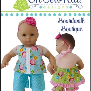 Bitty Baby Doll Clothes Printable Sewing Pattern - 15 Inch Baby ...