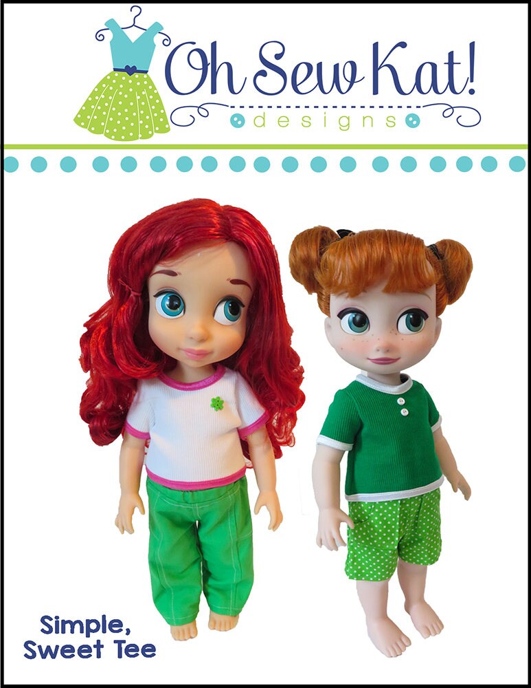 Animator Doll Clothes Sewing Pattern to Fit 16 Inch Princess Dolls ...