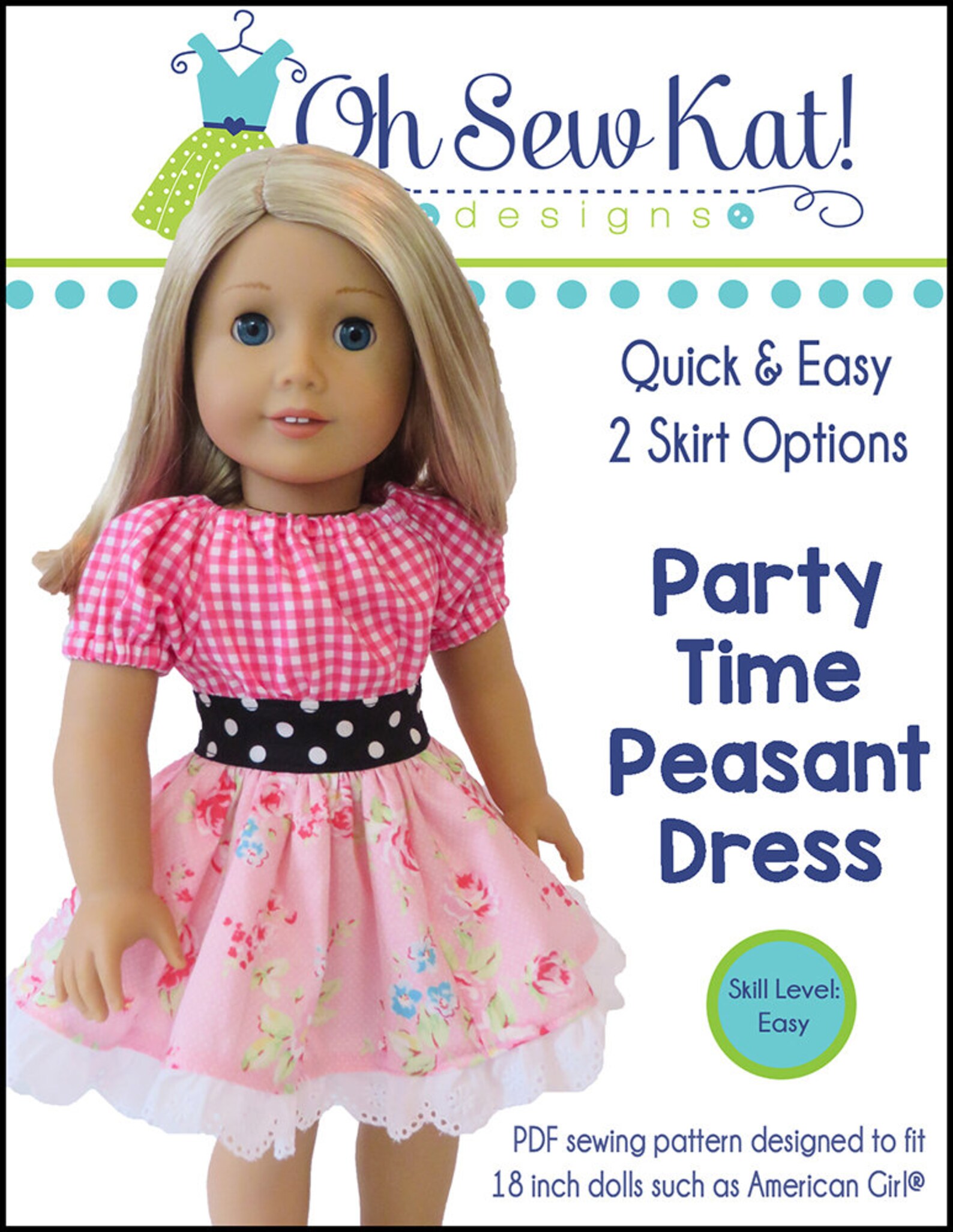 18 Doll Clothes Pattern PDF Bundle of 3 Dress Sewing | Etsy