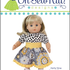 Bitty Baby Doll Clothes Sewing Pattern - 15 Inch Baby Party Time ...