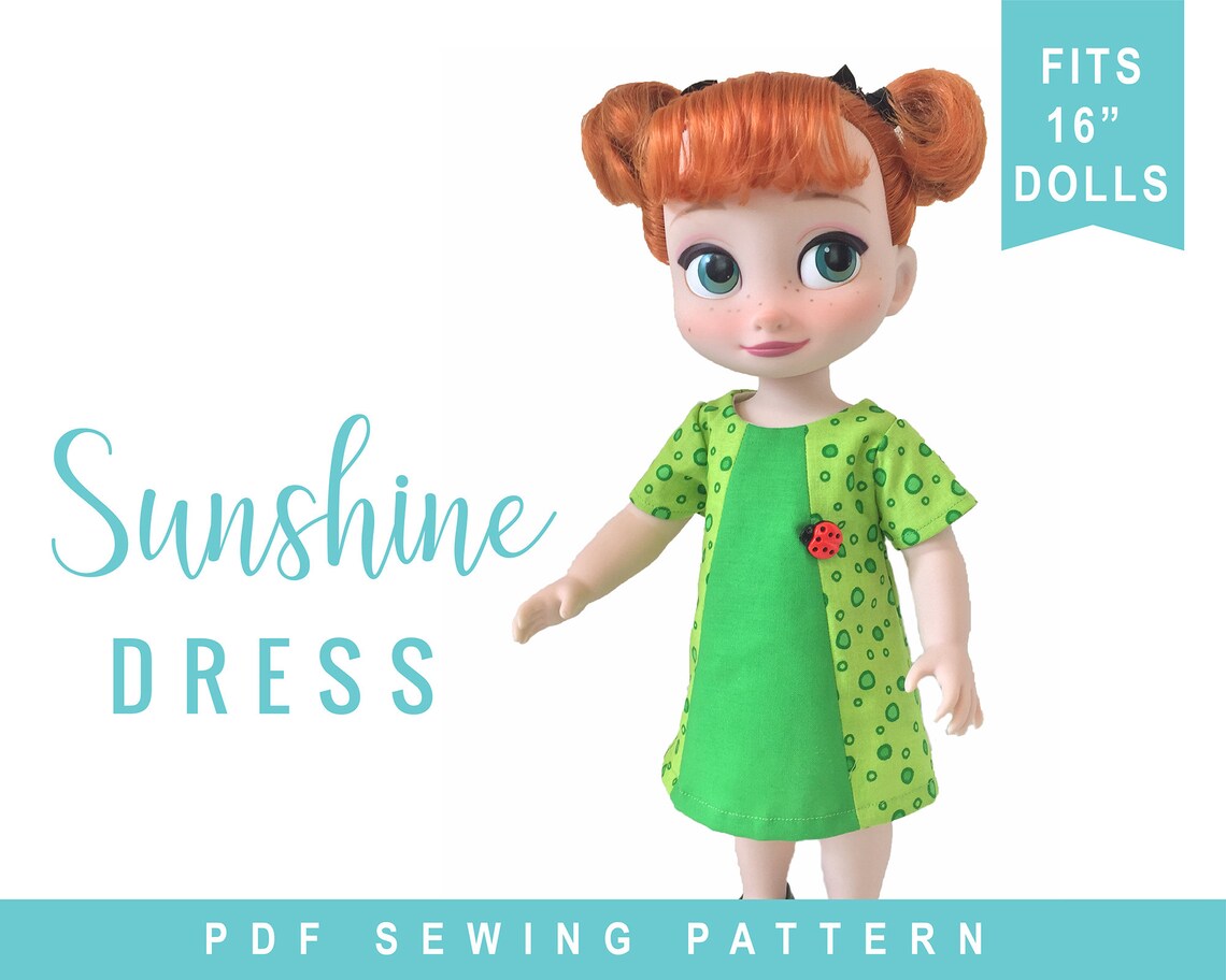 Doll Clothes Sewing Pattern for 16 Inch Dolls Such as Animators - PDF ...