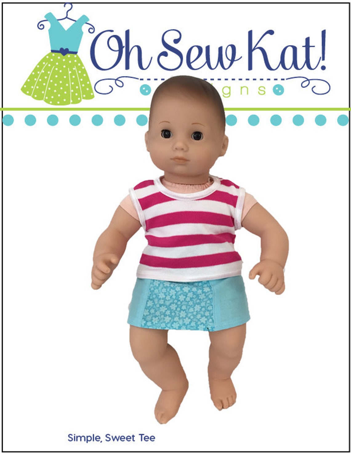 Baby Doll Tee Shirt Sewing Pattern for 15 Inch Baby Doll - Etsy