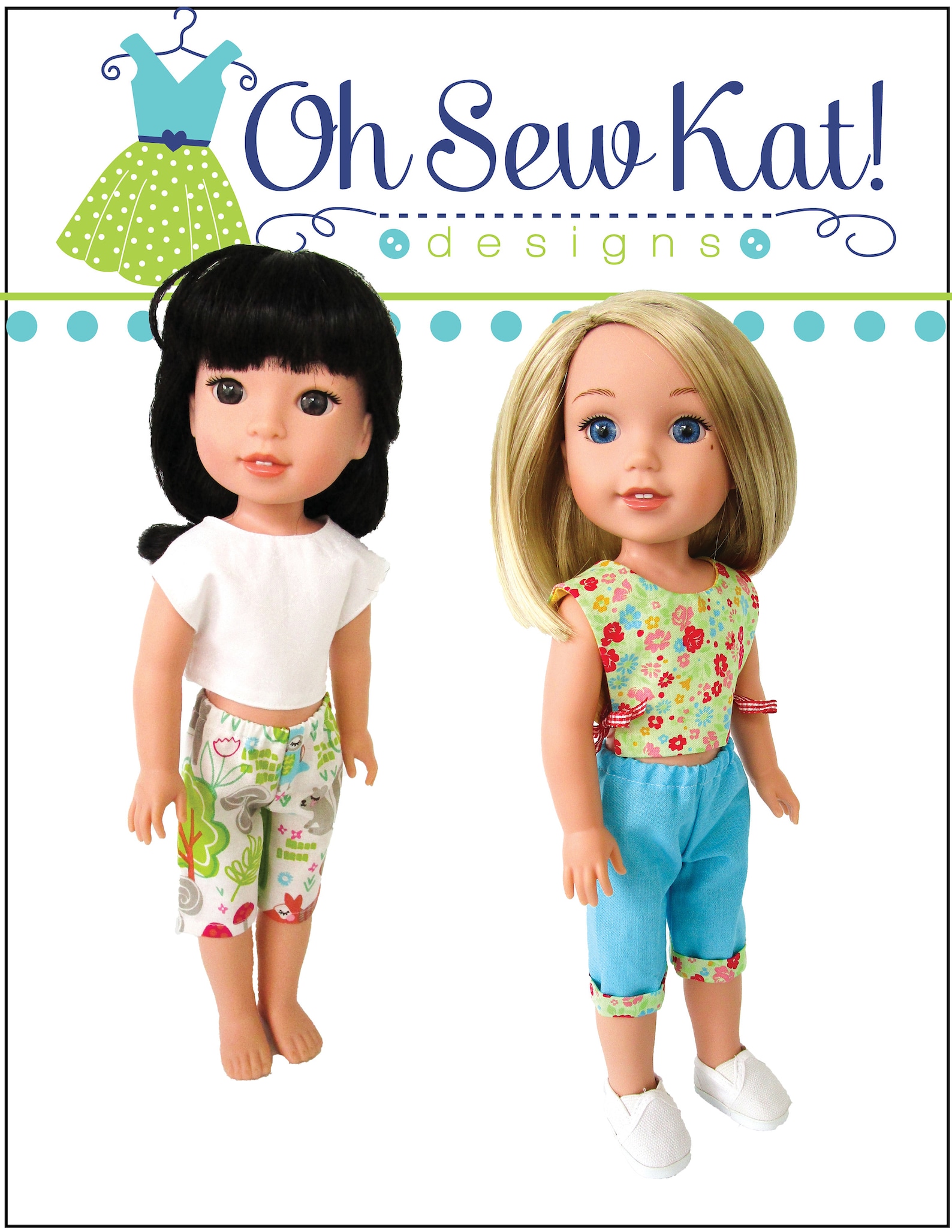 Doll Clothes Sewing Pattern for 14-15" Doll Clothes Picnic Play Bundle ...