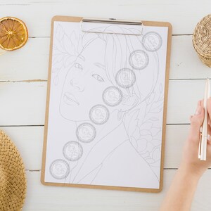 BTS Jimin Hand Drawn Coloring Book Pages Printable Fanart Coloring ...