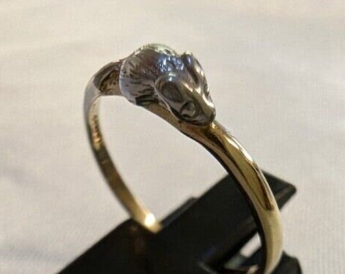Vintage 9 Ct Gold Mouse Ring, Mouse Ring, Mouse Jewellery, Delightful ...