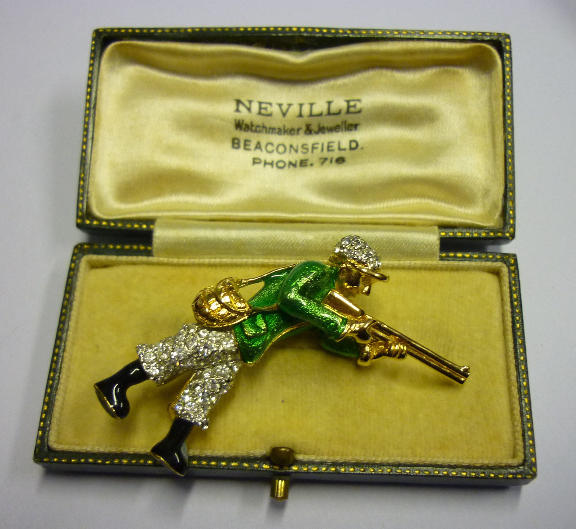 Vintage Brooch, Hunting pin, Shooting design brooch, Hunting brooch ...