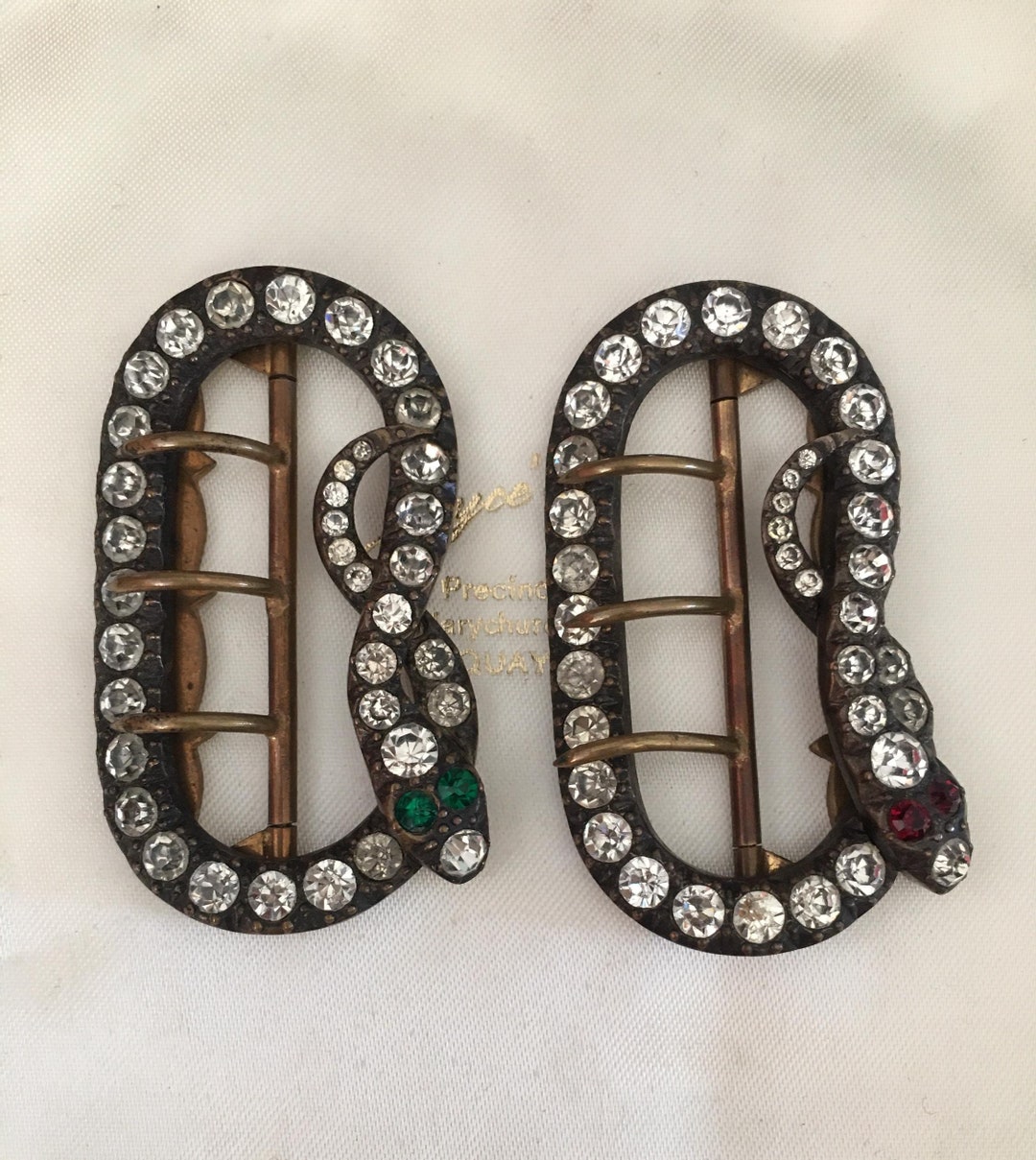 Vintage Pair of Snake Buckles, Magnificent Rare Pair - Etsy