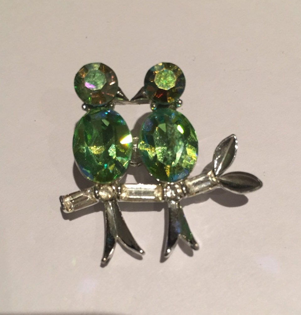 Vintage Bird Brooch, bird brooch, Vintage brooch, Lisner bird pin, Bird ...