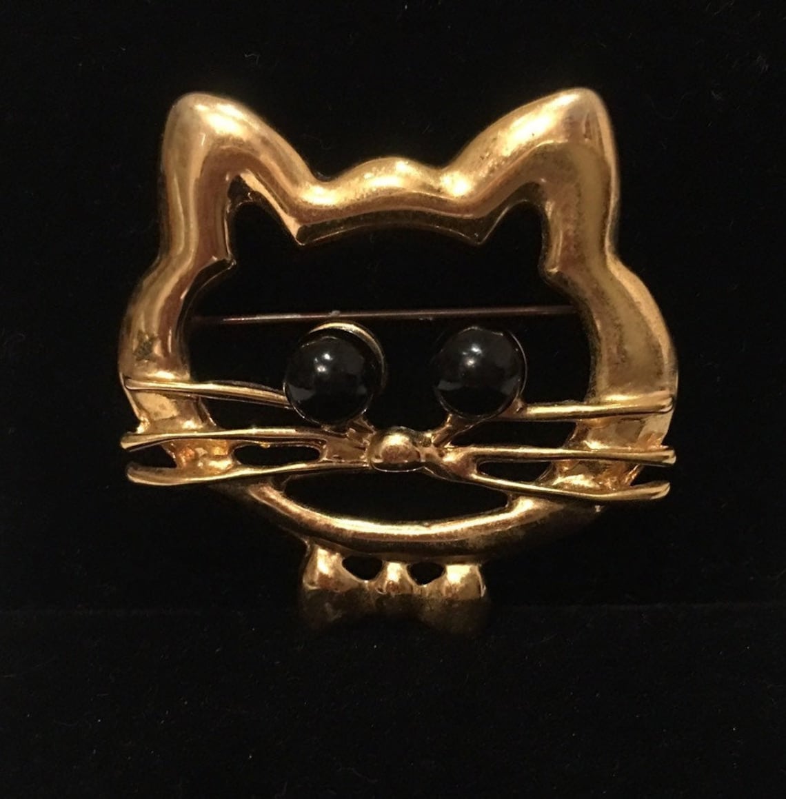 Vintage Cat Brooch Gold Cat Brooch Cat Jewellery Cat Pin - Etsy