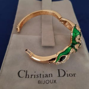 Vintage Christian Dior Snake Bracelet, Designer Snake Bangle, Vintage ...