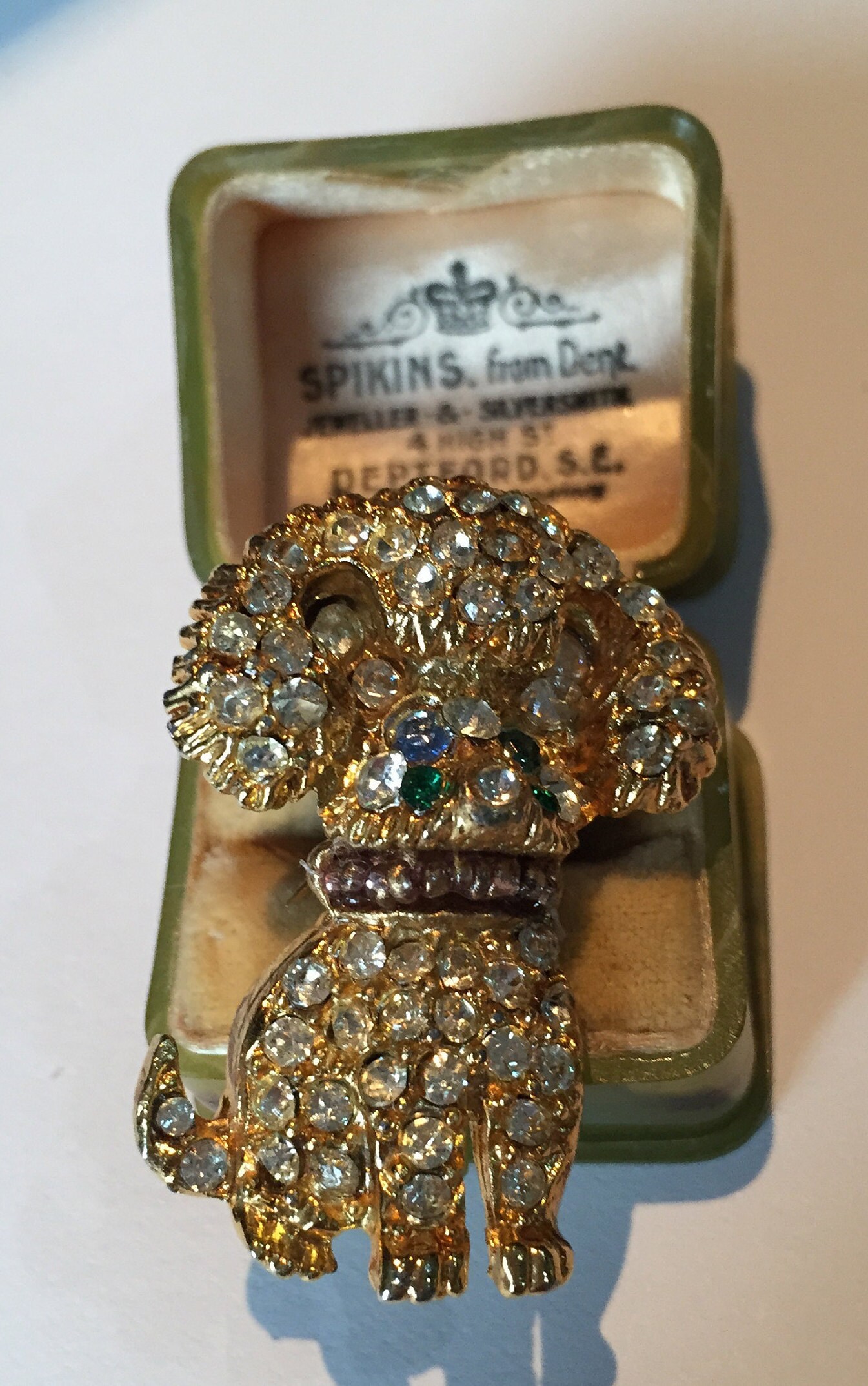 Poodle brooch, Vintage Poodle Brooch, Dog Brooch, Dog Pin, fantastic piece