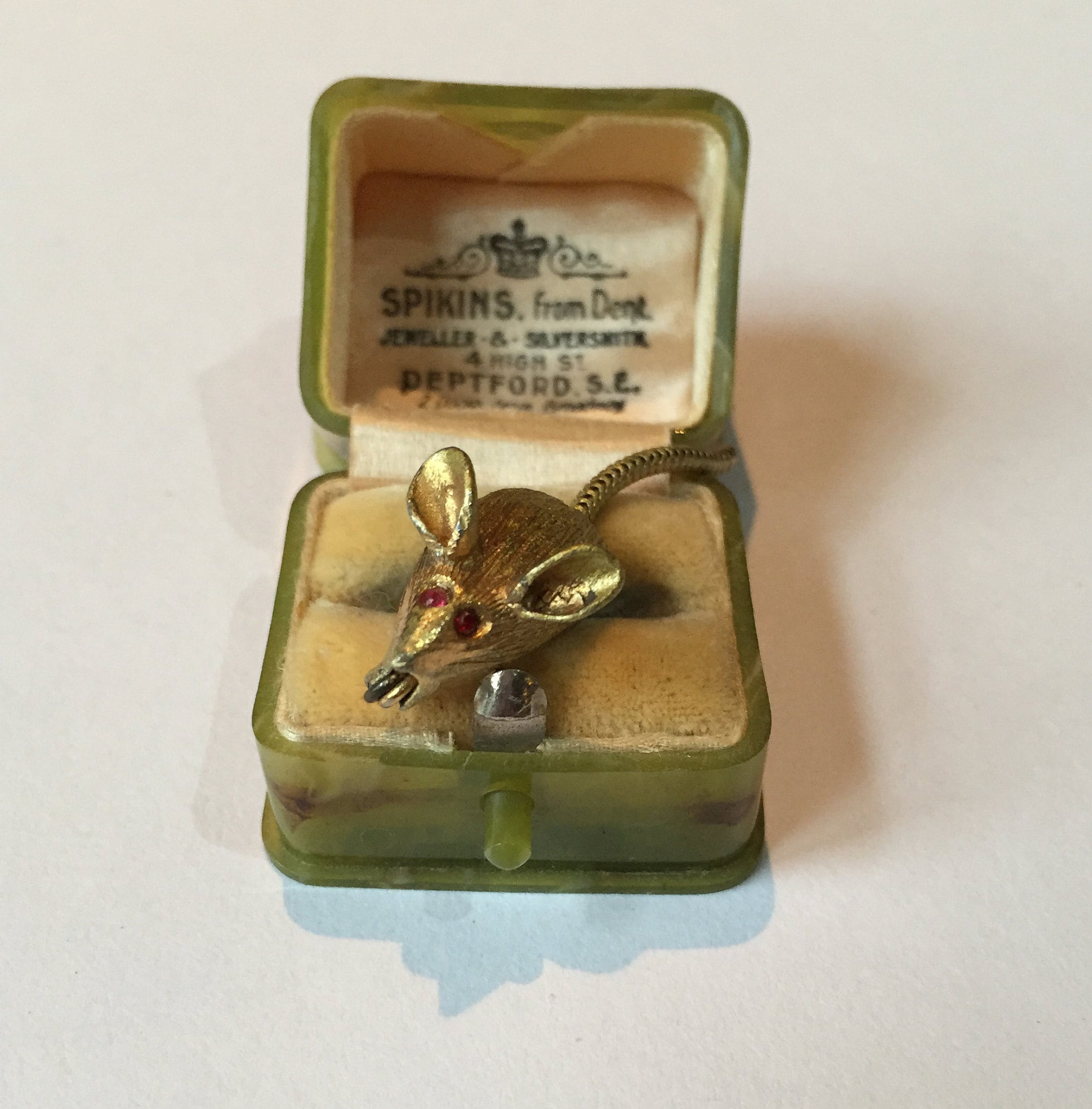 Vintage Mouse brooch, Gold Mouse Brooch, Mouse Jewellery, Mouse Pin ...