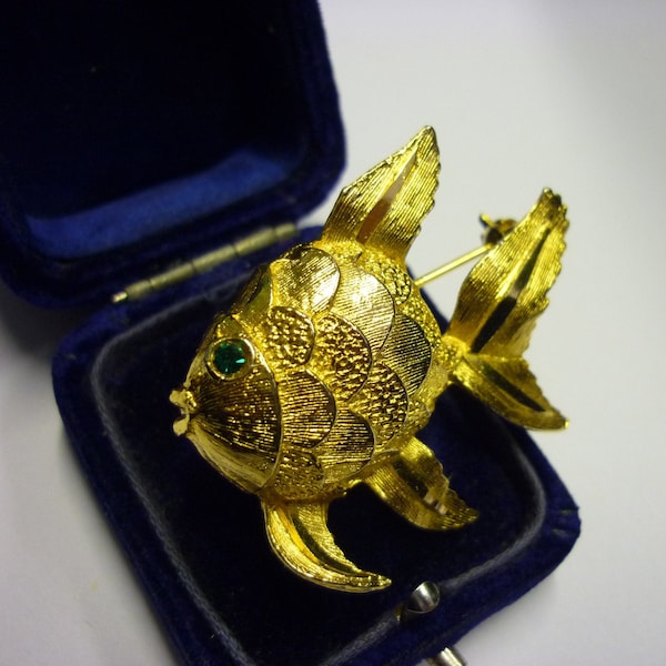 Vintage Fish Brooch - Etsy