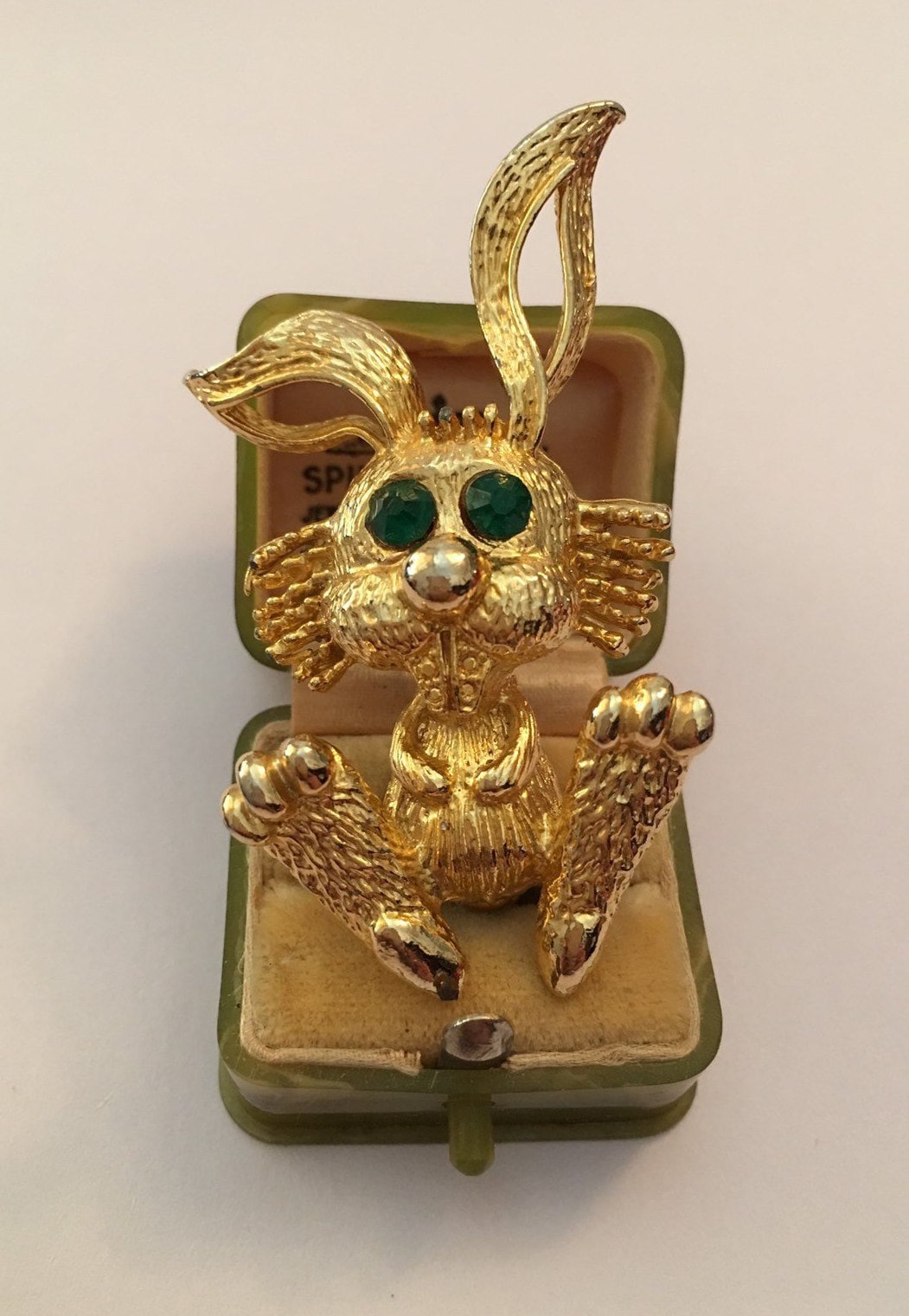 Vintage Rabbit brooch, Gold Rabbit Brooch, Easter Pin,Rabbit pin ...