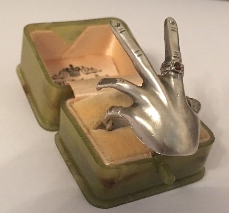 Vintage Hand Ring, Silver Hand Ring, Hand Ring, Hand Jewellery, Hand ...