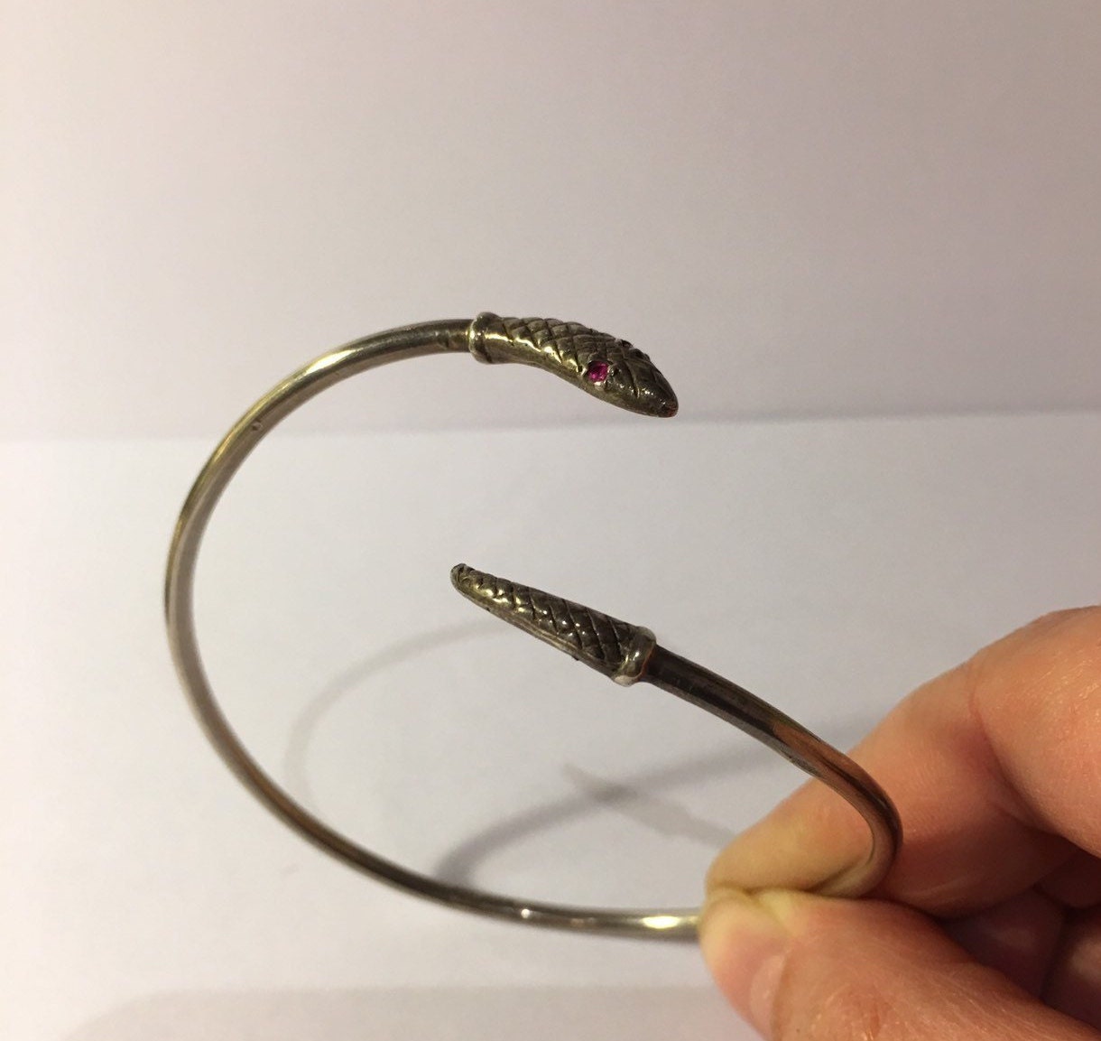 Vintage Silver Snake Bangle, Snake Jewelry, Silver Snake Bangle ...