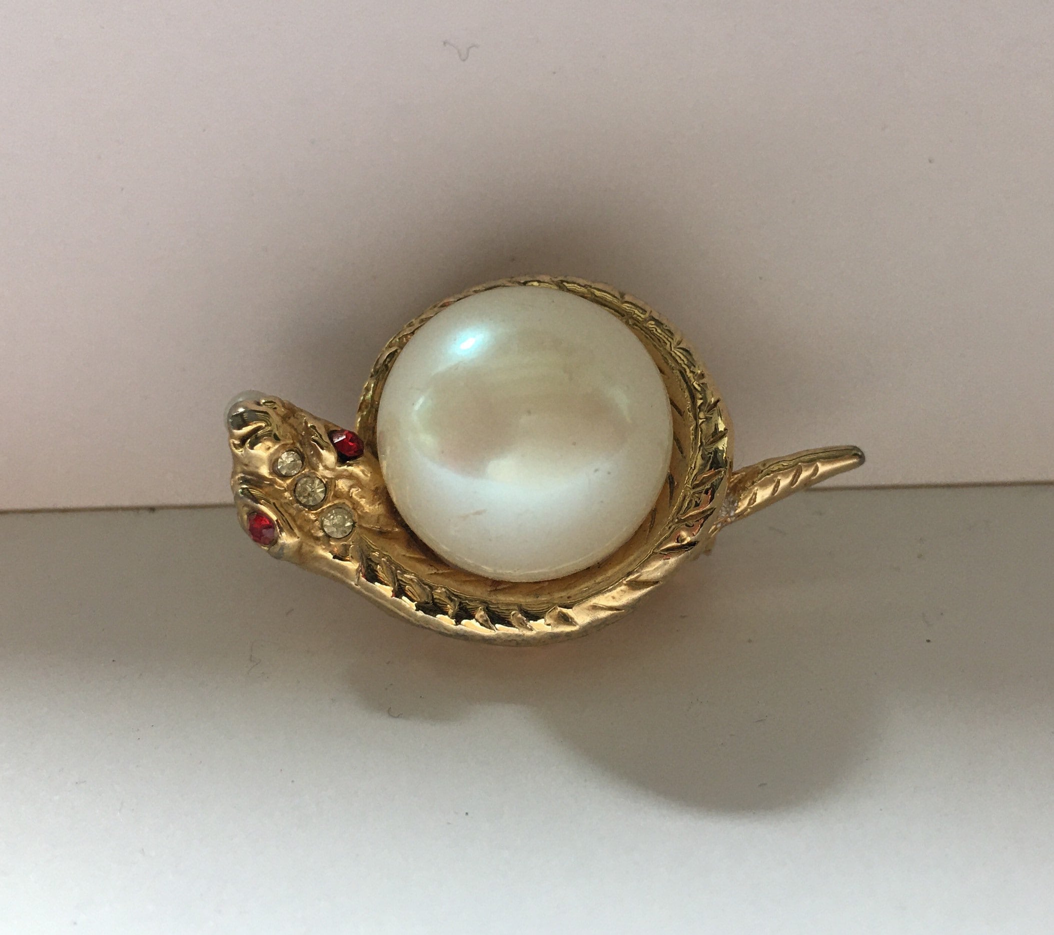 Vintage Snake Brooch, Snake Brooch, Snake Jewellery, Snake Pin, Gold ...