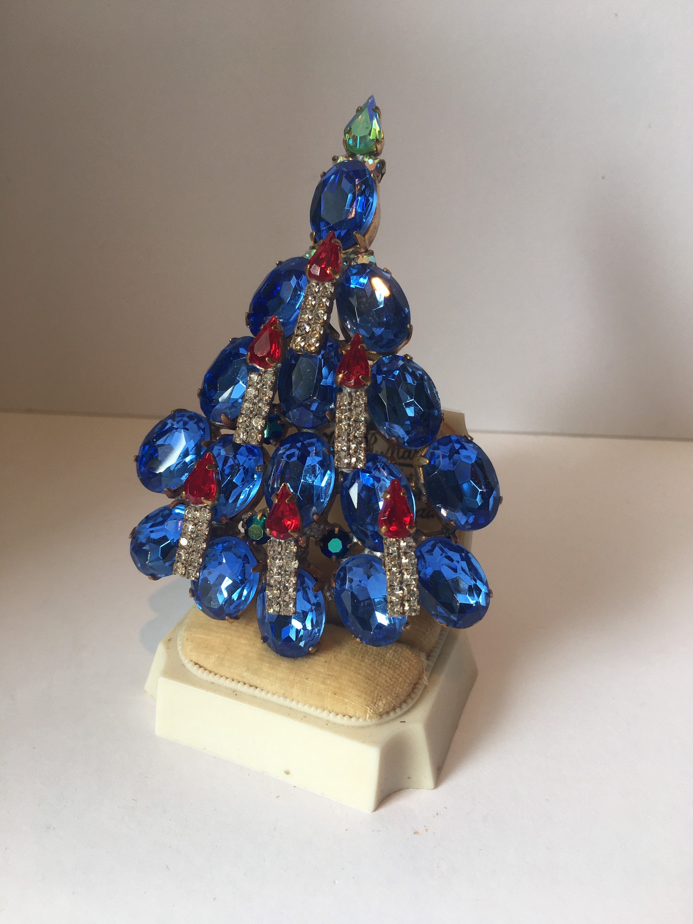 Vintage Christmas Tree brooch, Xmas tree pin, Christmas tree brooch ...