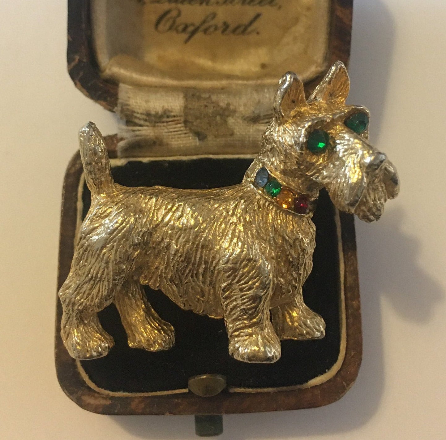 Vintage Dog Brooch, Dog Brooch, Vintage animal pin, Dog jewellery, Gold ...