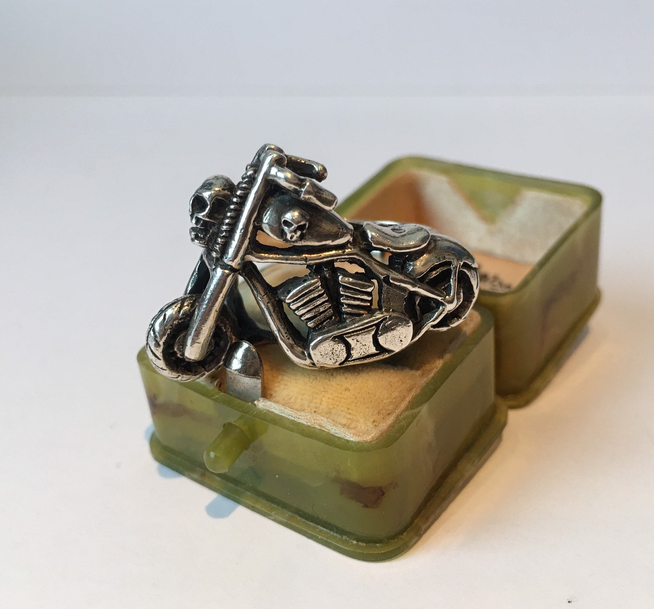 Vintage Motorbike Ring, Motorbike Jewellery, Motorbike Ring, Vintage ...